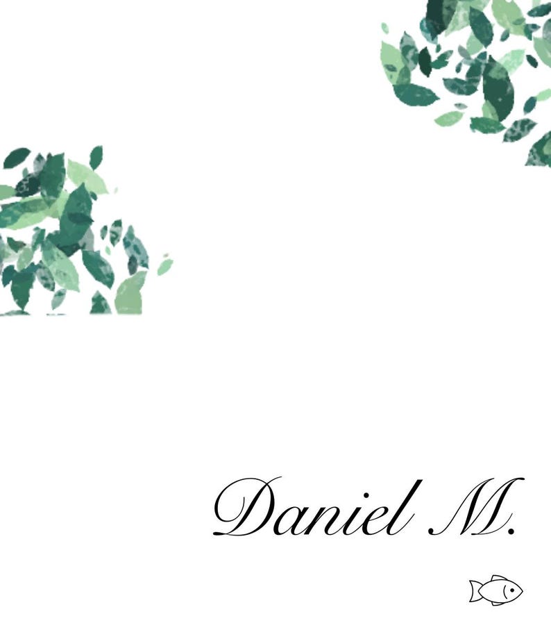 Script Wedding Name Card Template, Elegant Meal Choice Icons - Etsy