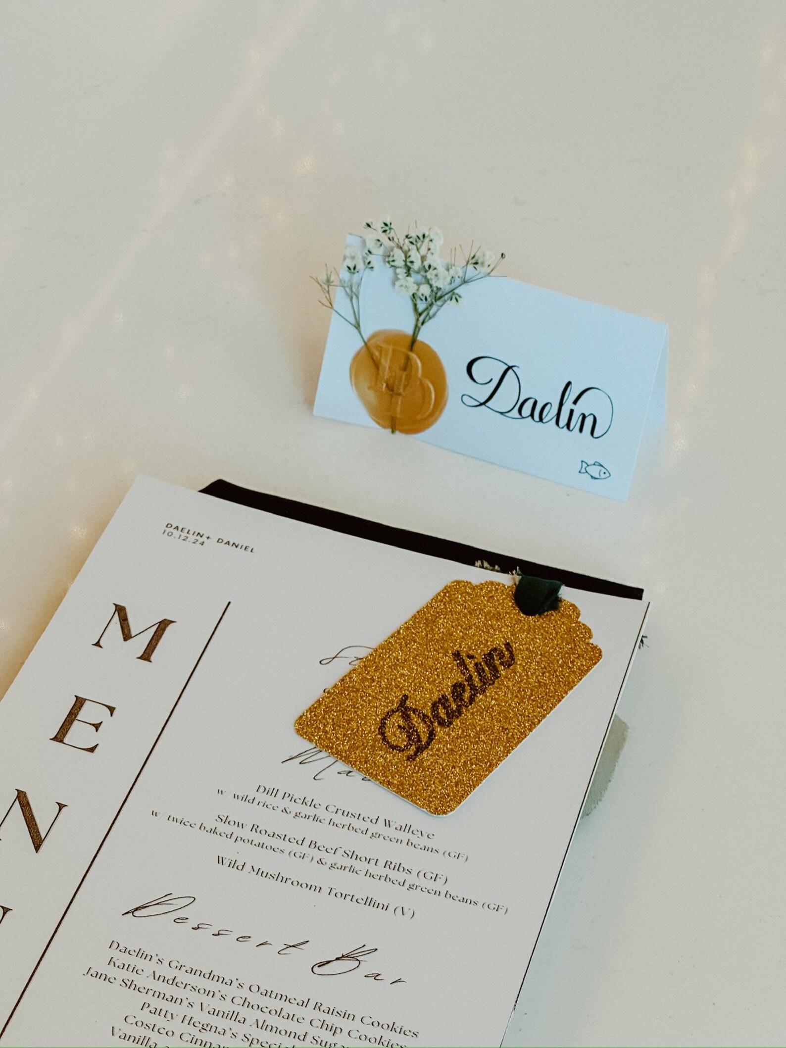 Name Card Template, Script 1 Wedding Place Cards, Simple Custom Name ...