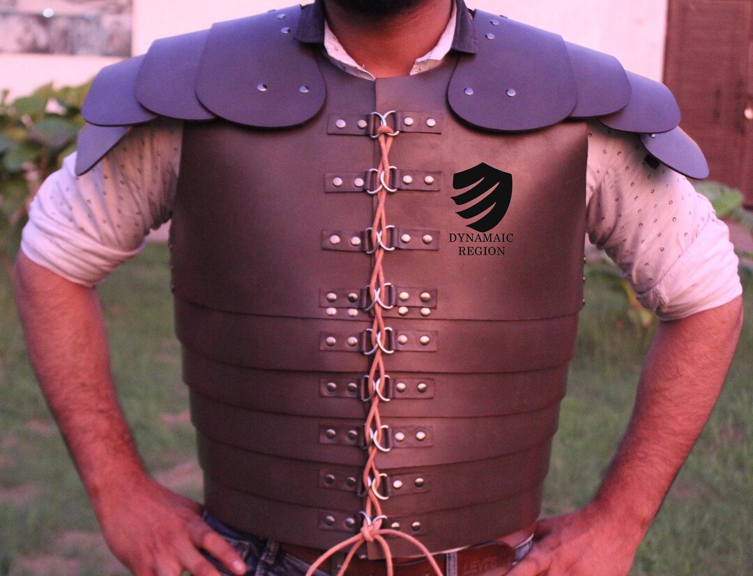 Medieval Brown Leather Brigandine Armor: Viking SCA LARP Reenactment - Etsy