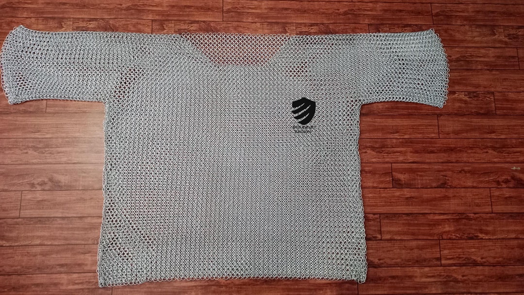 Handmade Mild Steel Chainmail Shirt: Half Sleeve Larp Armor - Etsy