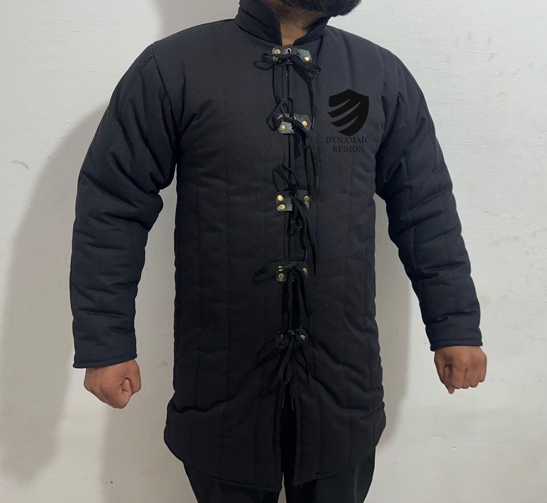 Medieval Gambeson Half Sleeve Full Length Jacket Costumes Jacket SCA ...