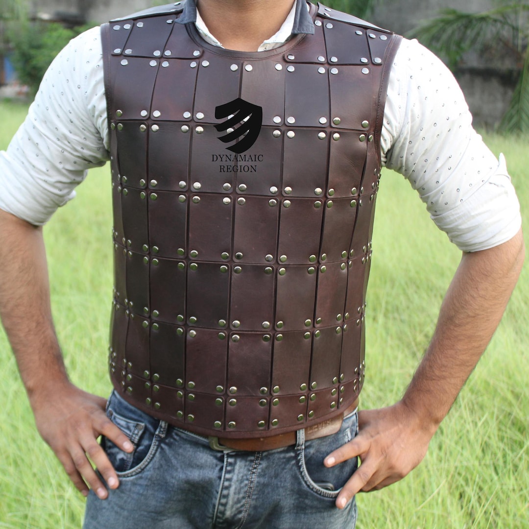 Medieval Brown Leather Brigandine Armor: Viking SCA LARP Reenactment - Etsy