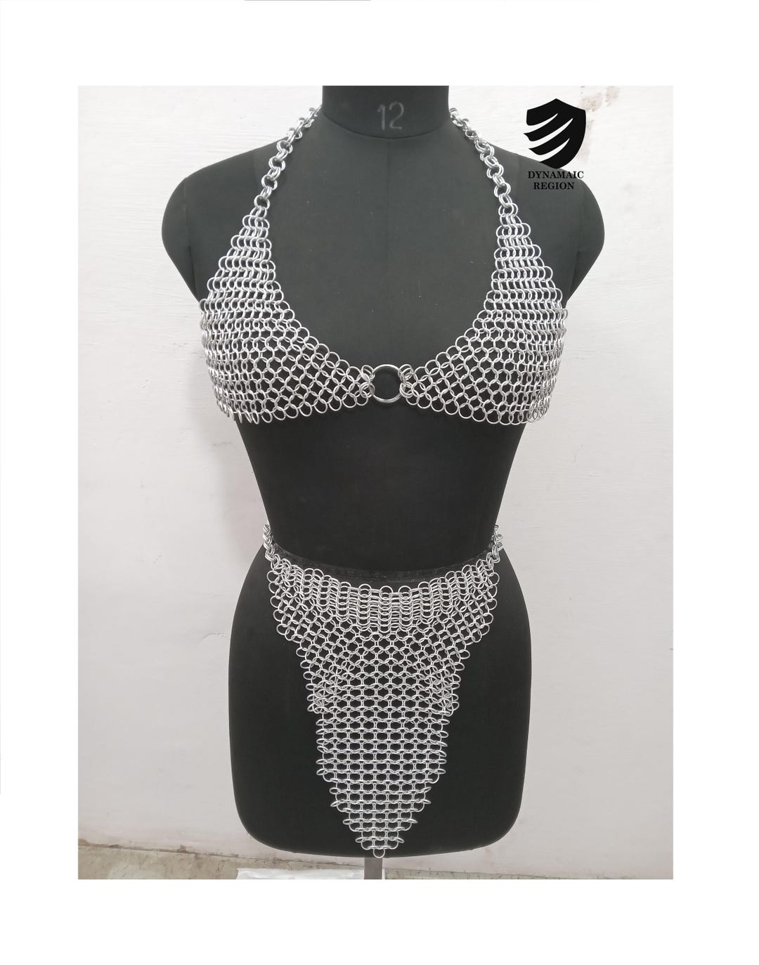 Aluminum Chainmail Bra and Panty Set: Larp Cosplay Costume - Etsy