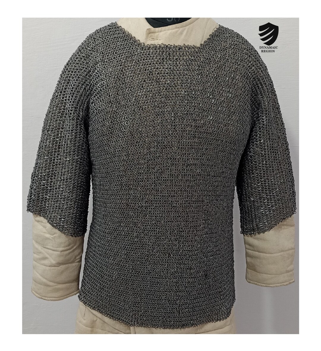 Medieval Chainmail Shirt: 6mm Mild Steel Hauberk, LARP Reenactment ...