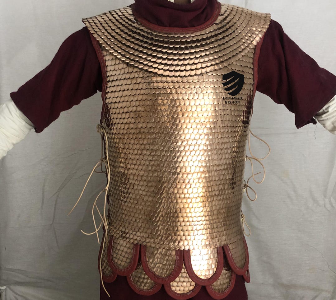 Bronze Scale Armor Squamata With Double Pteruges: Roman Reenactment ...