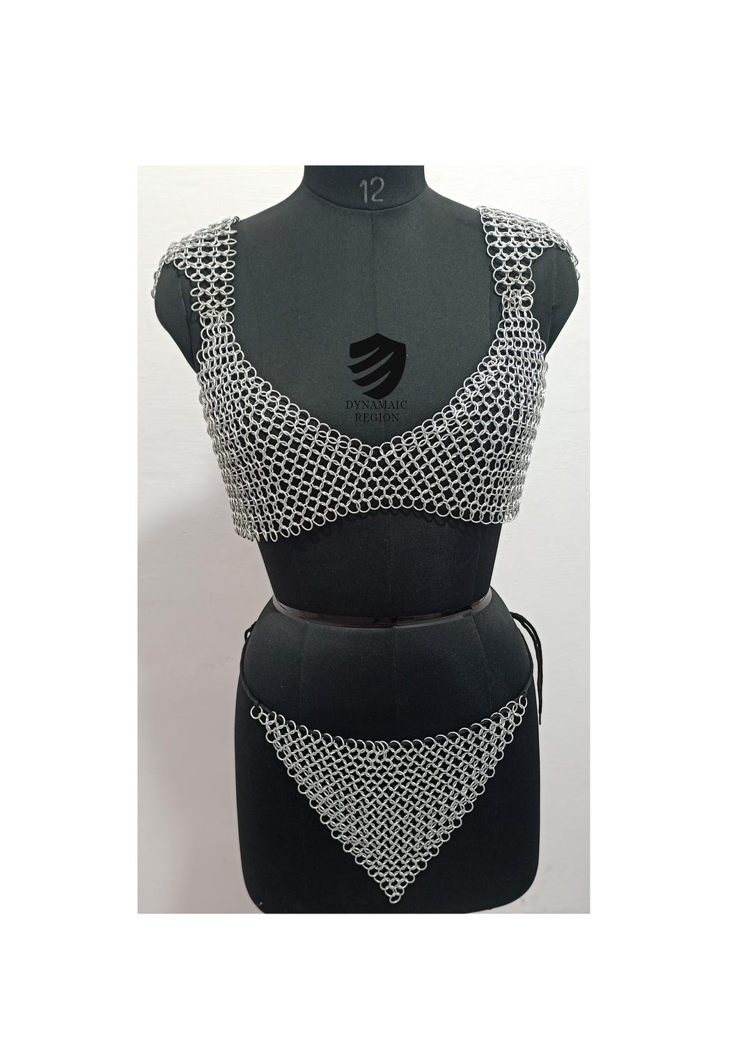 Chainmail Bra and Pantie, 10 Mm Aluminium Butted Women Chain Mail Bra ...