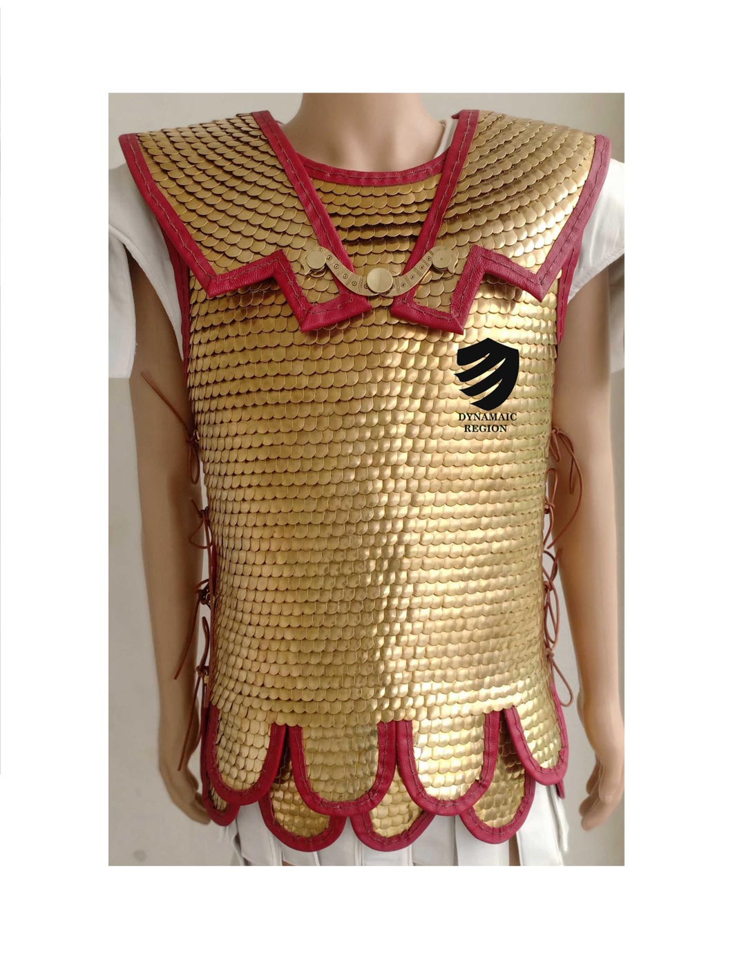 Roman Brass Scale Lorica Squamata Armor 15x25 MM With Doubler & Double ...