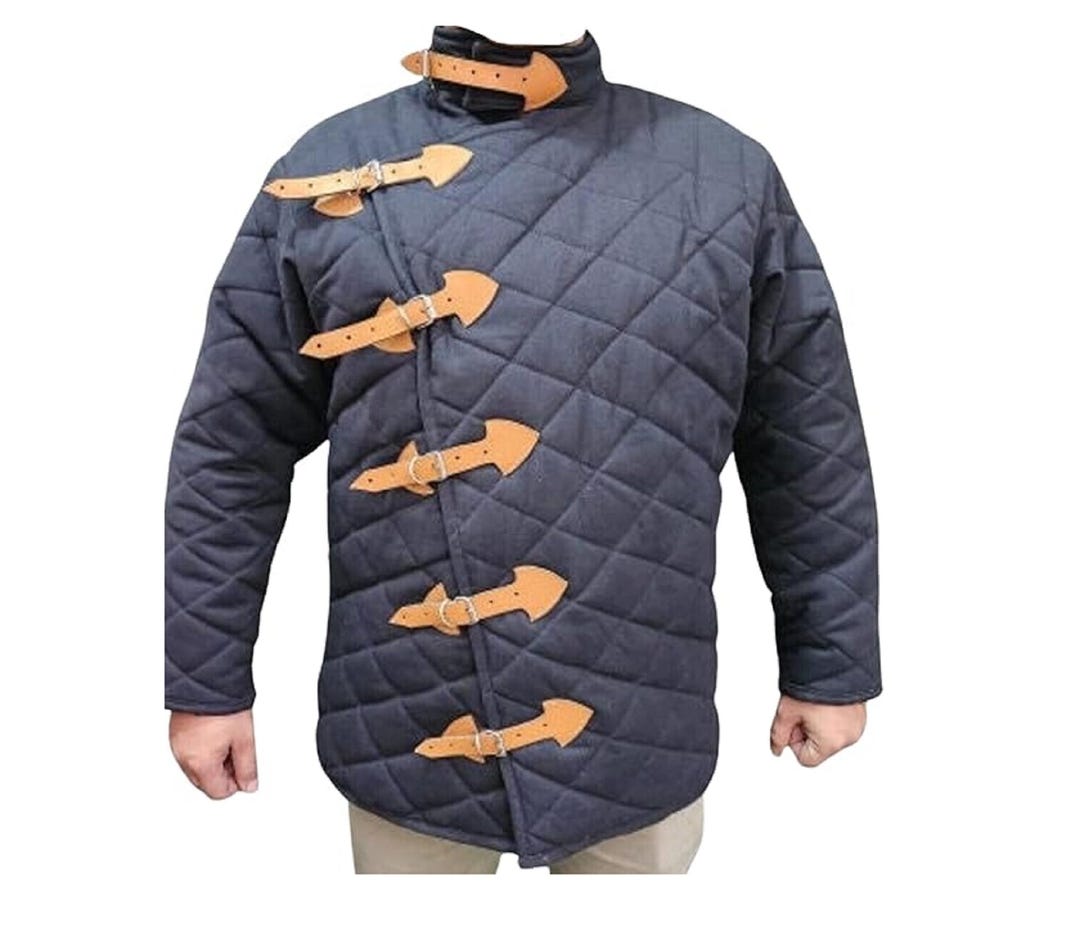 Handmade Medieval Cotton Gambeson: Padded Aketon Armor Coat - Etsy