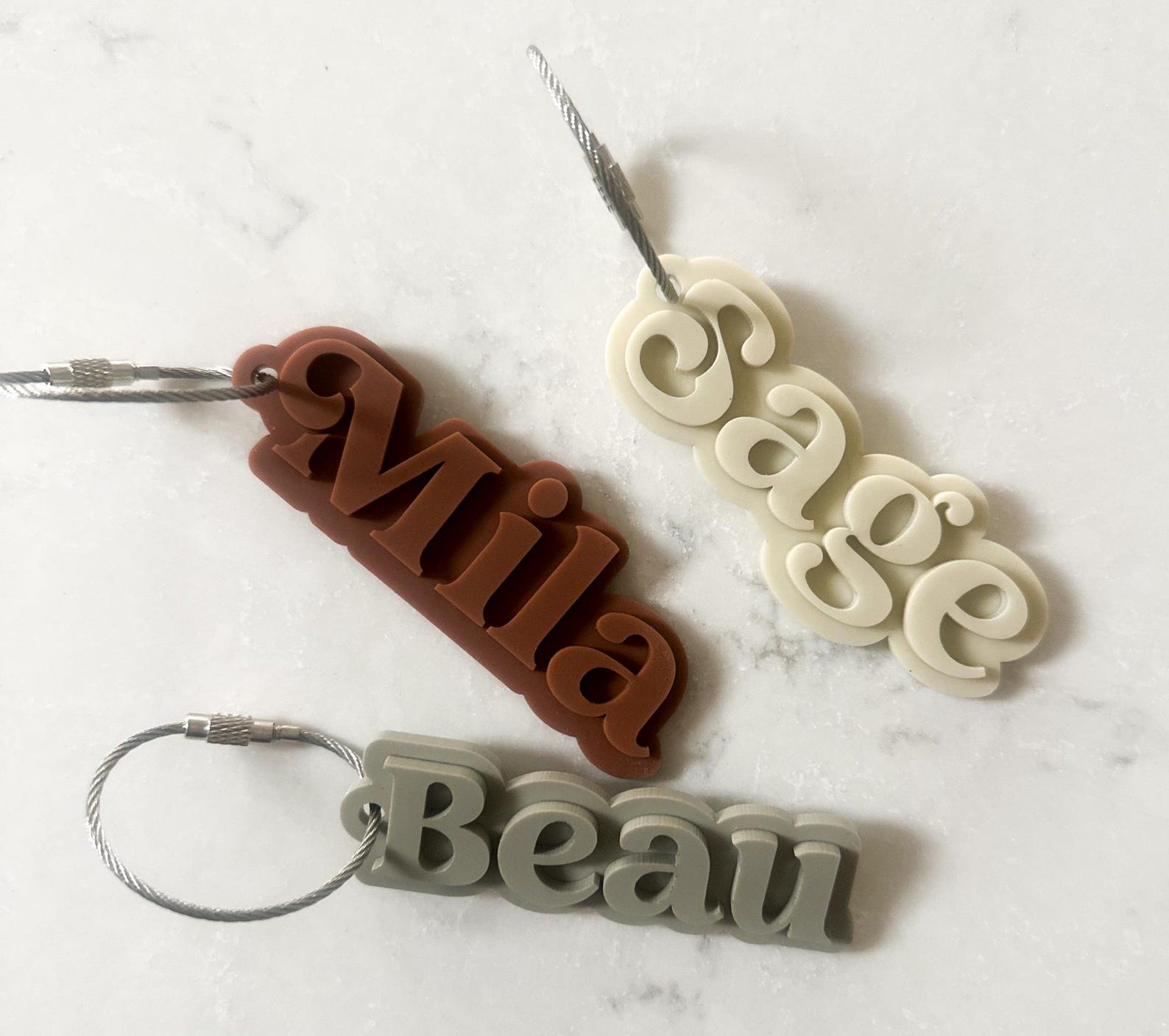 Personalized 3D Bag Tag, for Adventure and Everyday Bags. Aesthetic ...