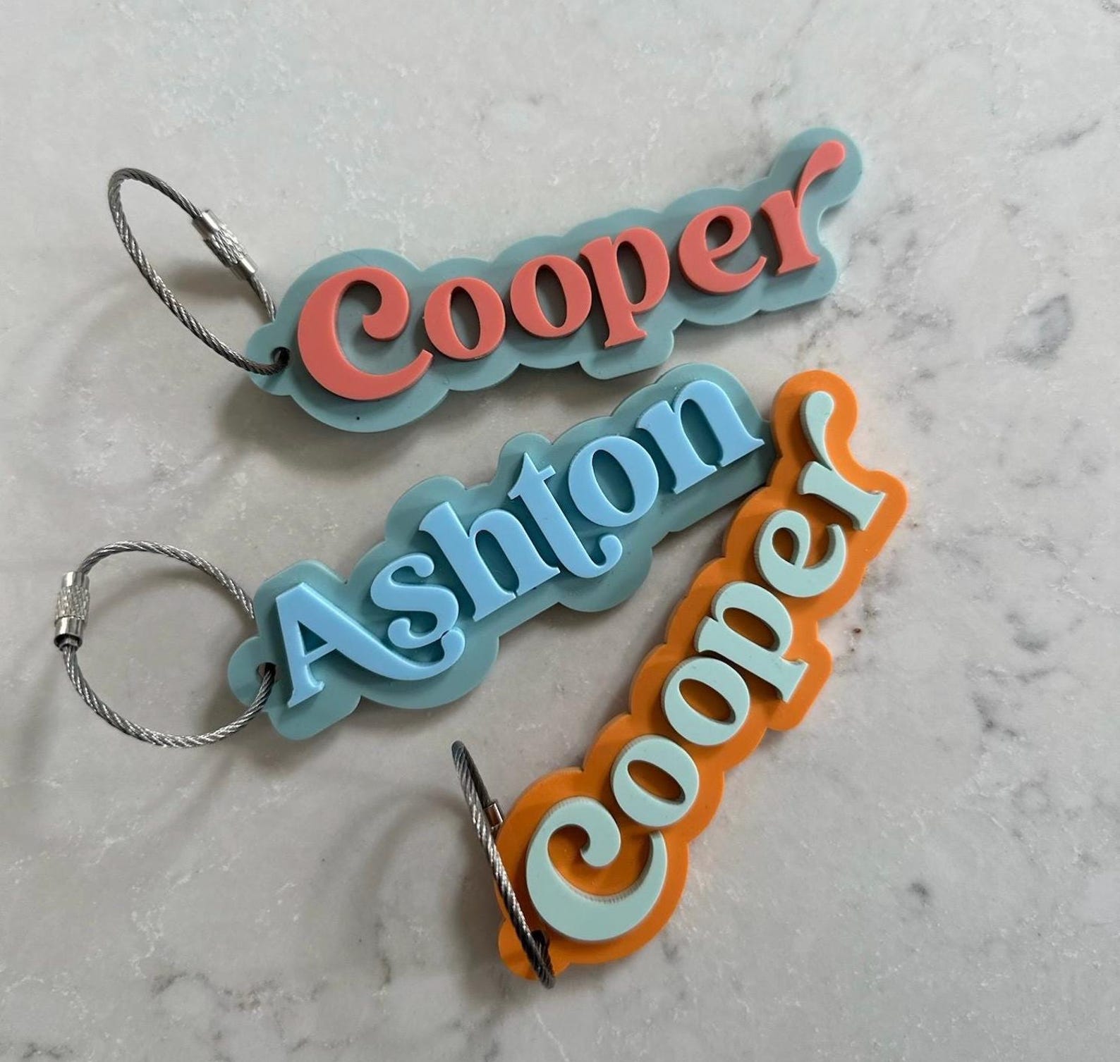 Personalized 3D Bag Tag, for Adventure and Everyday Bags. Aesthetic ...