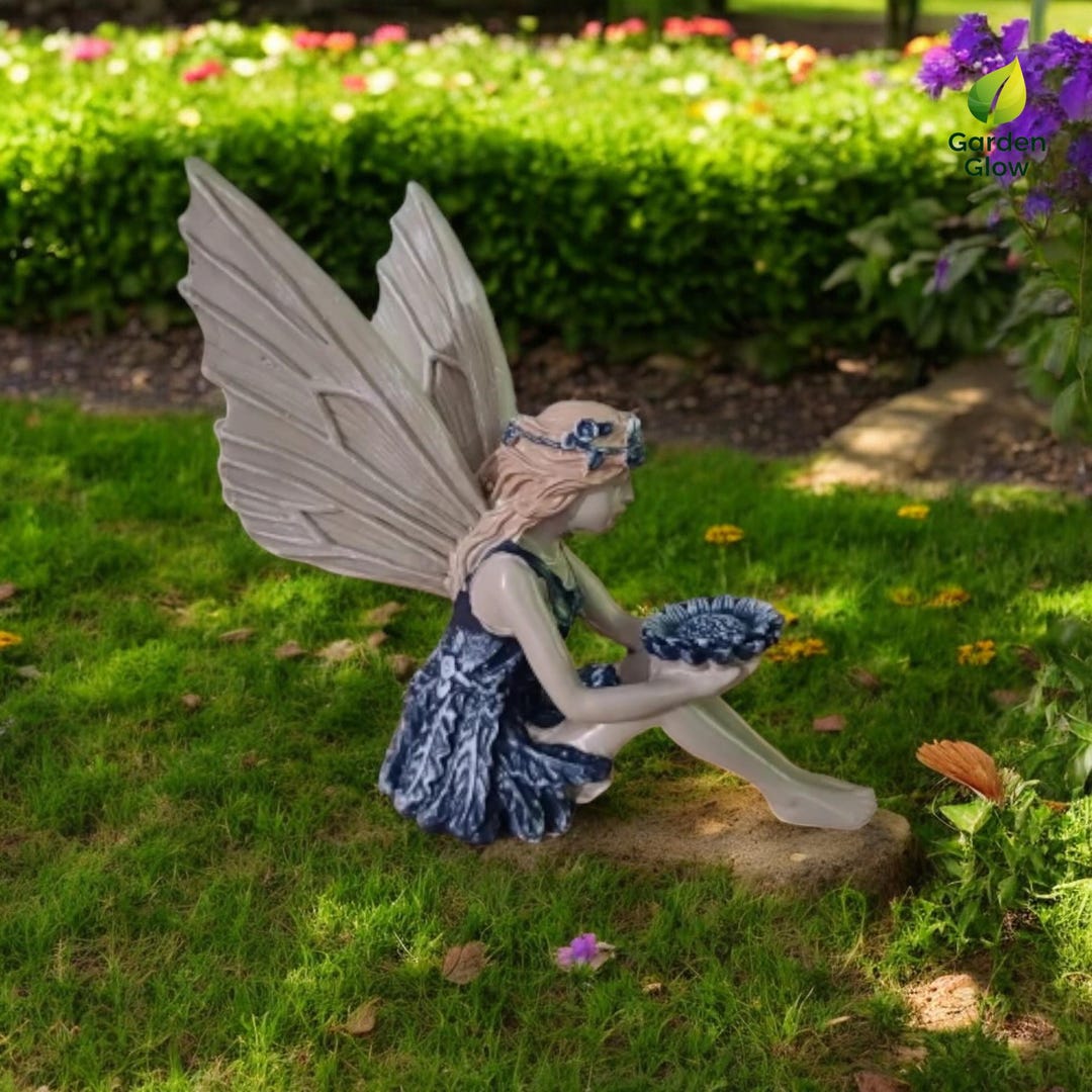 Fairy Garden Statue - Enchanting Resin Fairy Decor for Indoor & Outdoor Spaces, Durable Garden ...