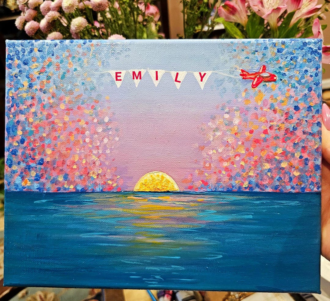 PERSONALIZED Art for Baby Shower / Birthday Gift! Unique and Colorful ...