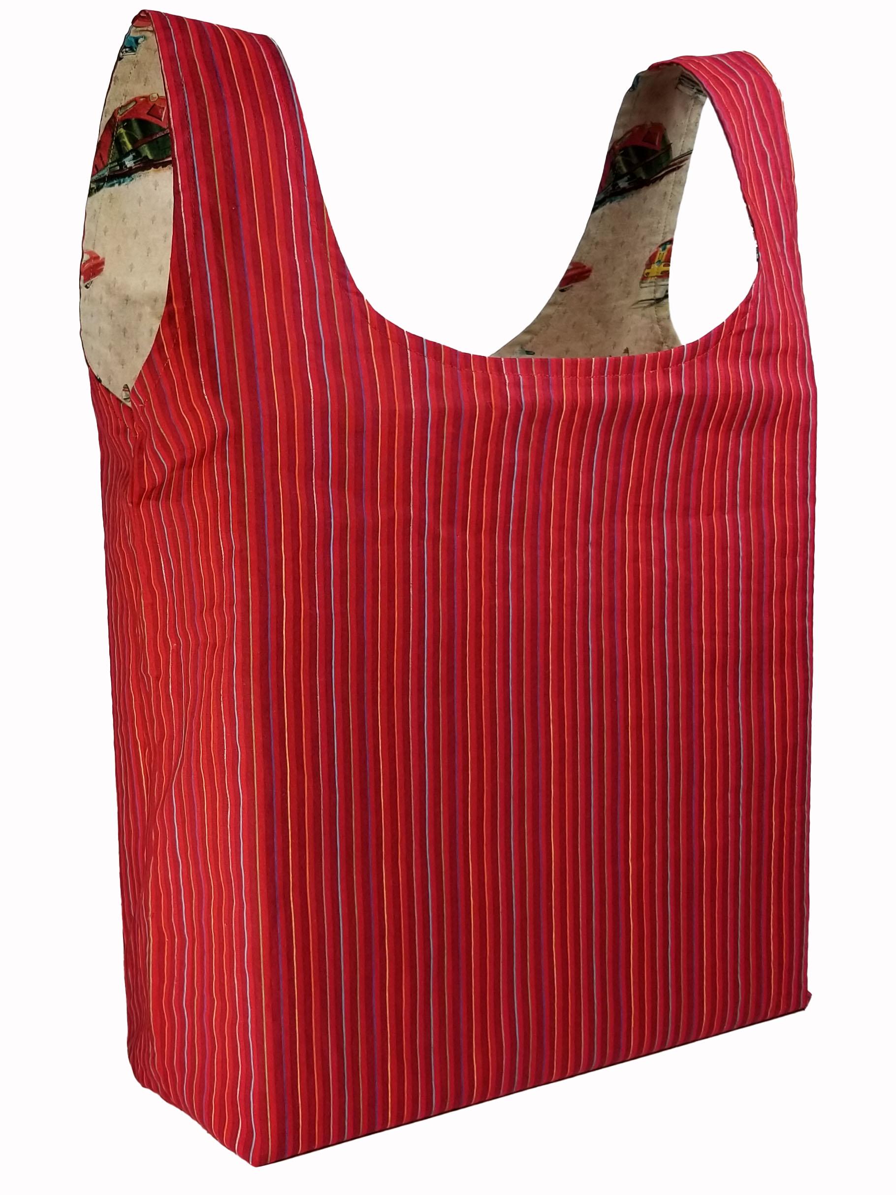 Large Reusable Tote Bag, Handmade, Eco-friendly Design, Folds Compactly ...
