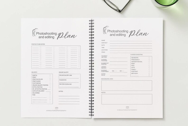 Photo Planer (all-in-one Photography Planner) - Etsy