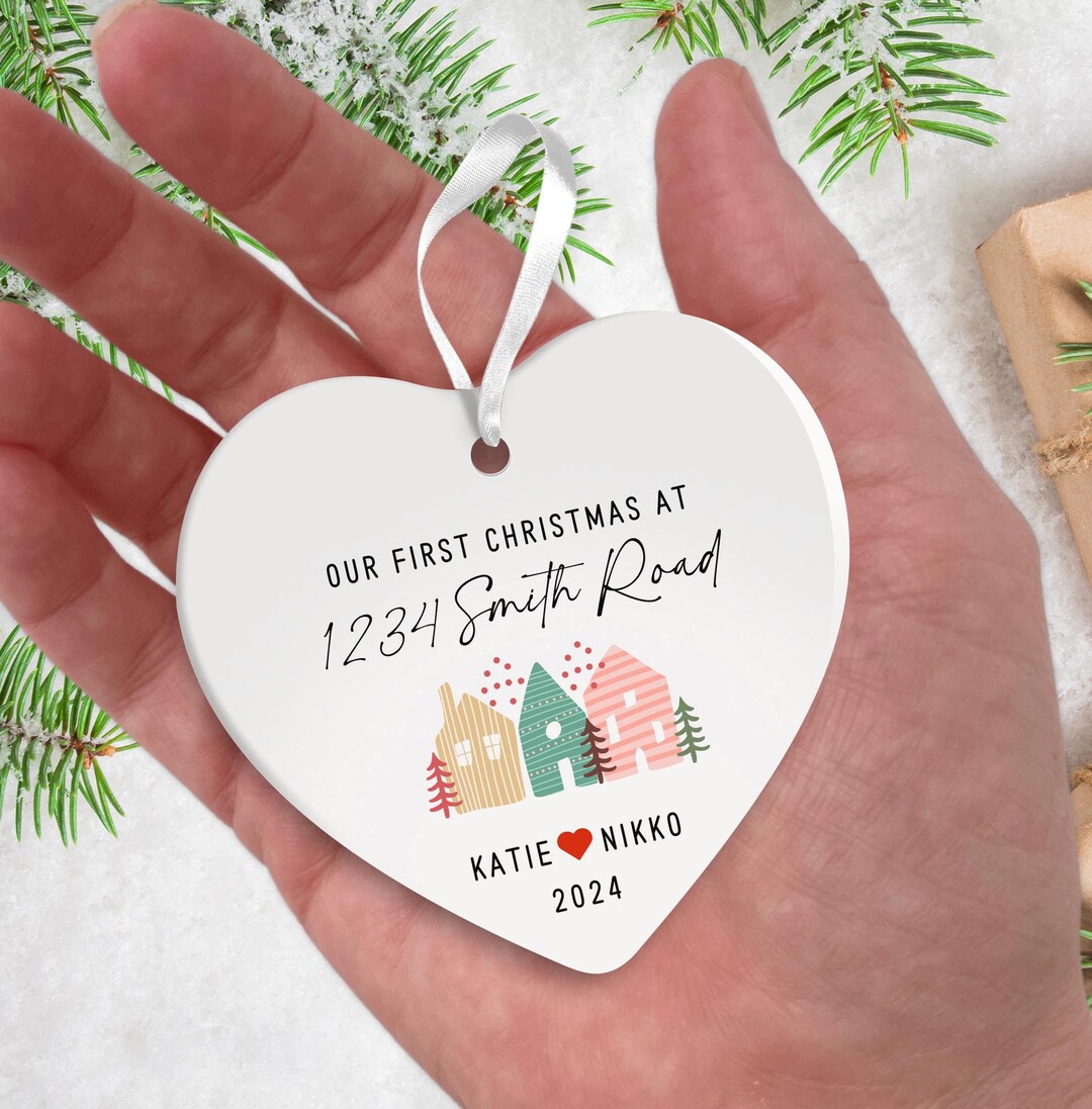 Custom Address Ornament With Names Our New House Keepsake 2024 ...
