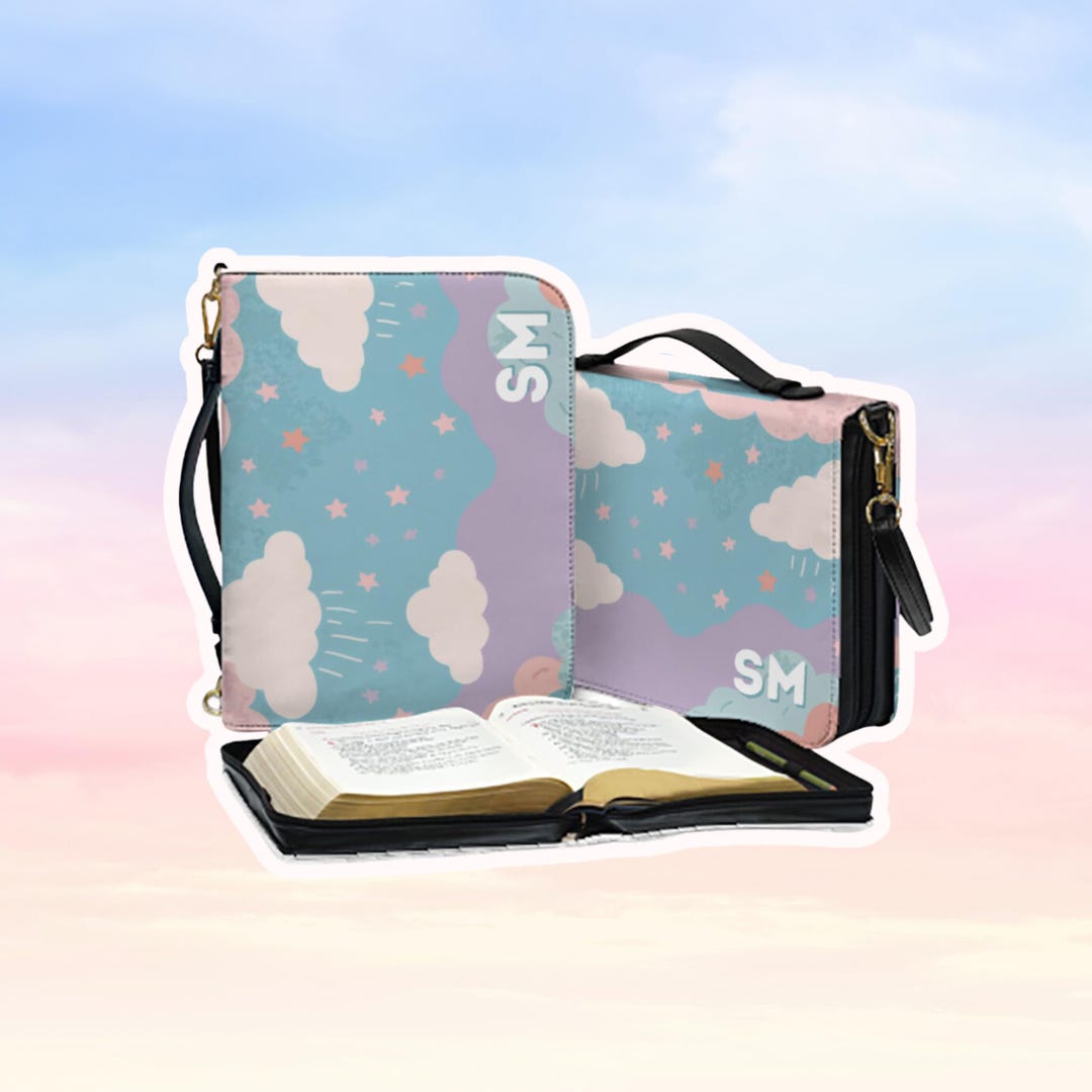 Personalized Bible Cover Monogram Bible Case Bible Study Bag Custom ...
