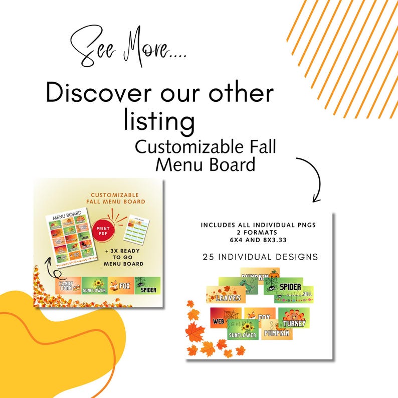 Face Painting Fall Menu Board Autumn Fall Face Painting Designs ...
