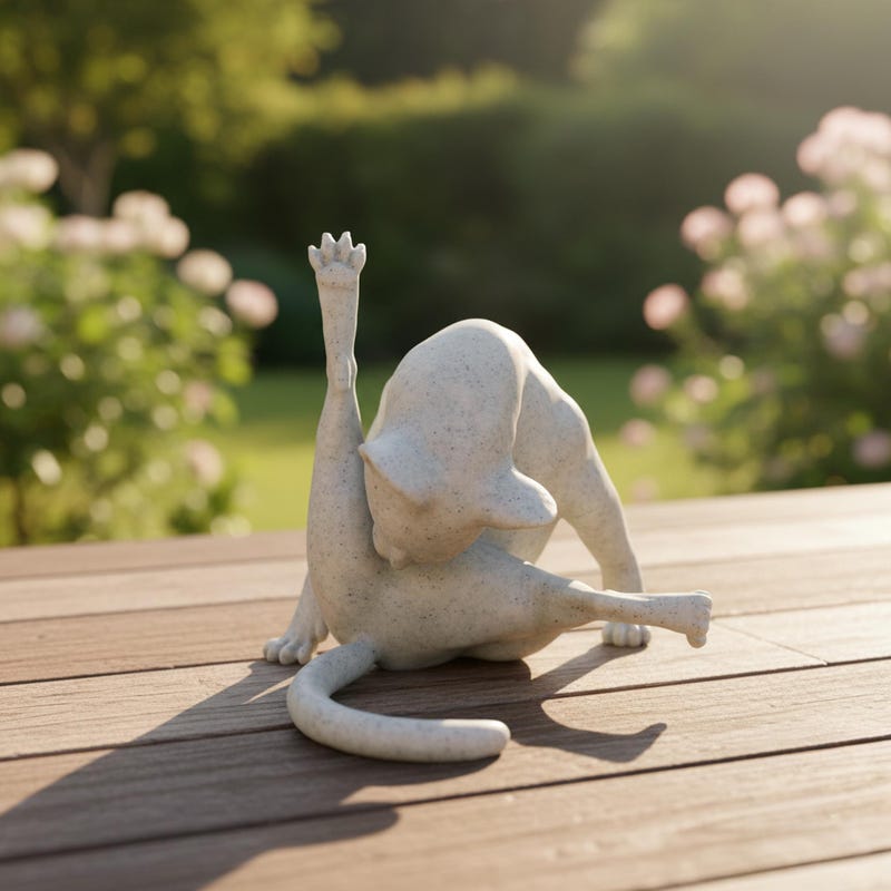 Small Resin Cat Figurine - Etsy