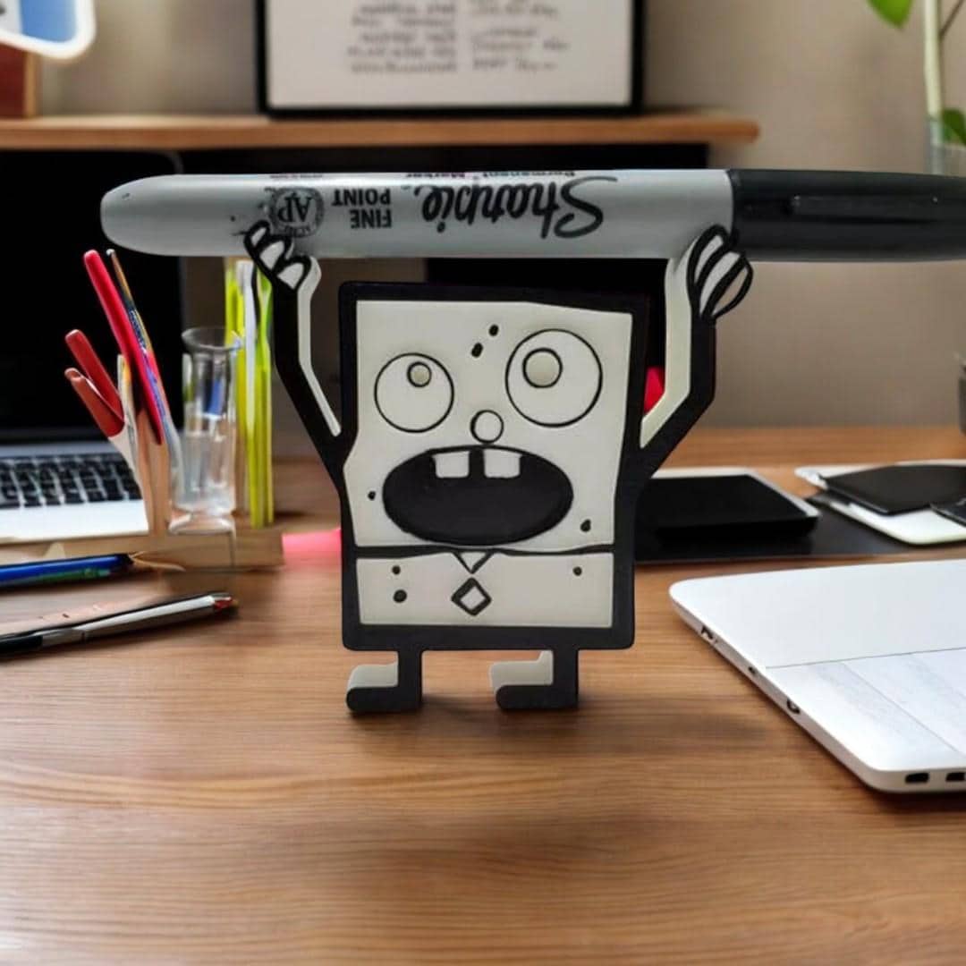 Doodlebob 3D Printed Pencil Holder Funny Desk Organizer Gift Spongebob ...