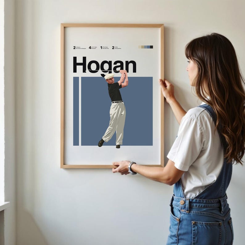 Ben Hogan Golf Poster: Mid-century Modern Art Print - Etsy