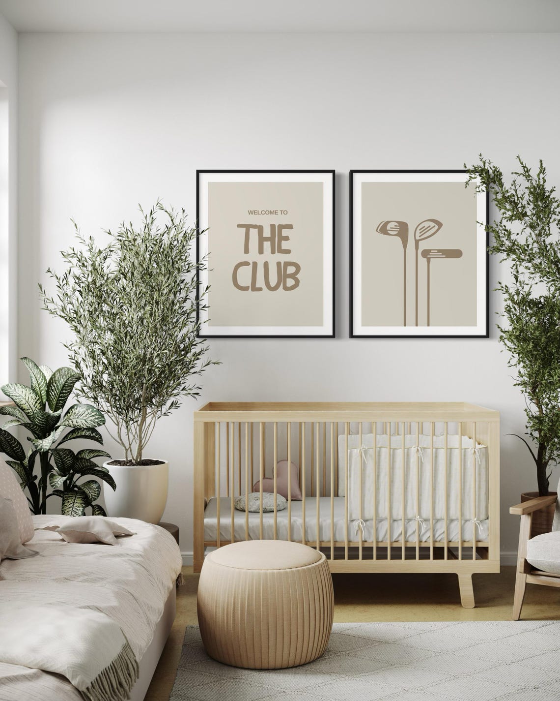 Golf Nursery Decor Set of 2 Prints, Golf Nursery, Digital Prints, Boho ...