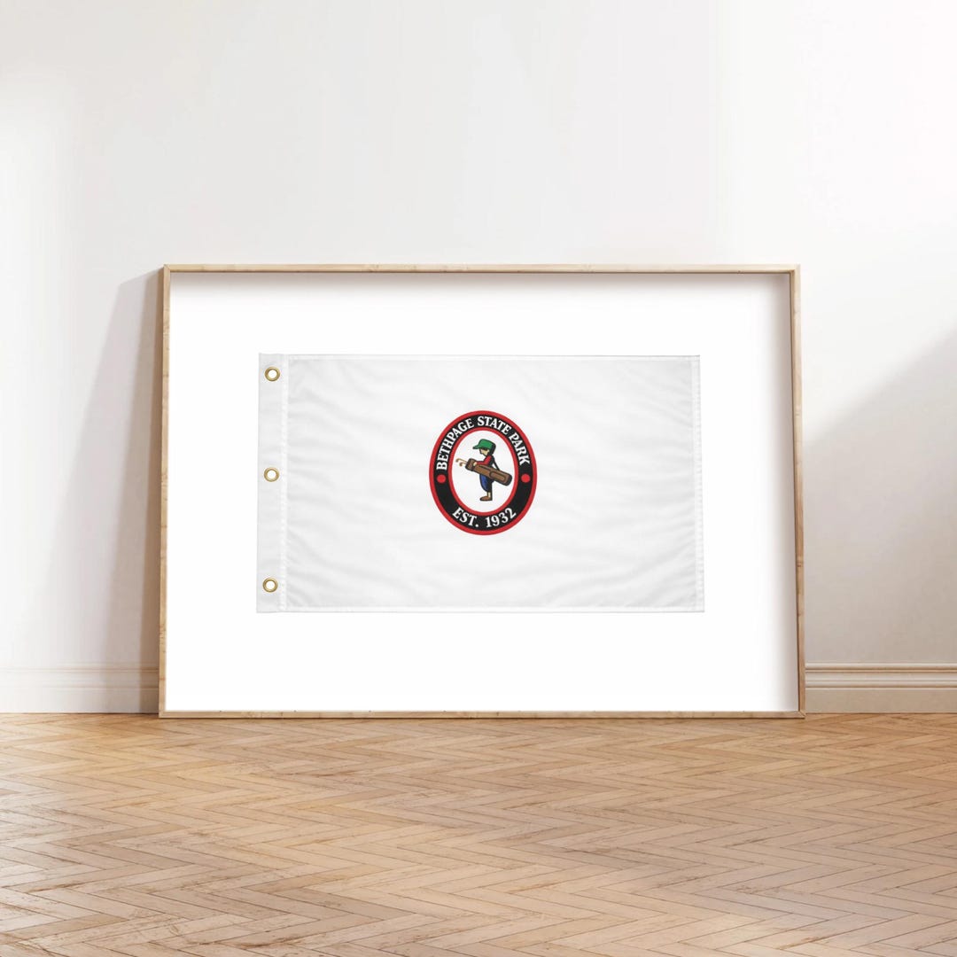 Bethpage Black Golf Flag Art Print, Iconic Golf Flag Wall Art ...