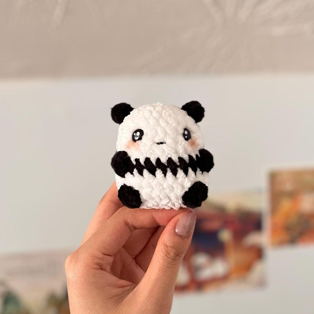 Handmade Crochet Panda Bear Brown Bear Hamster or Koala Keychain ...