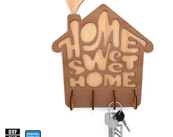 Key Holder Digital File for Laser and CNC - Etsy