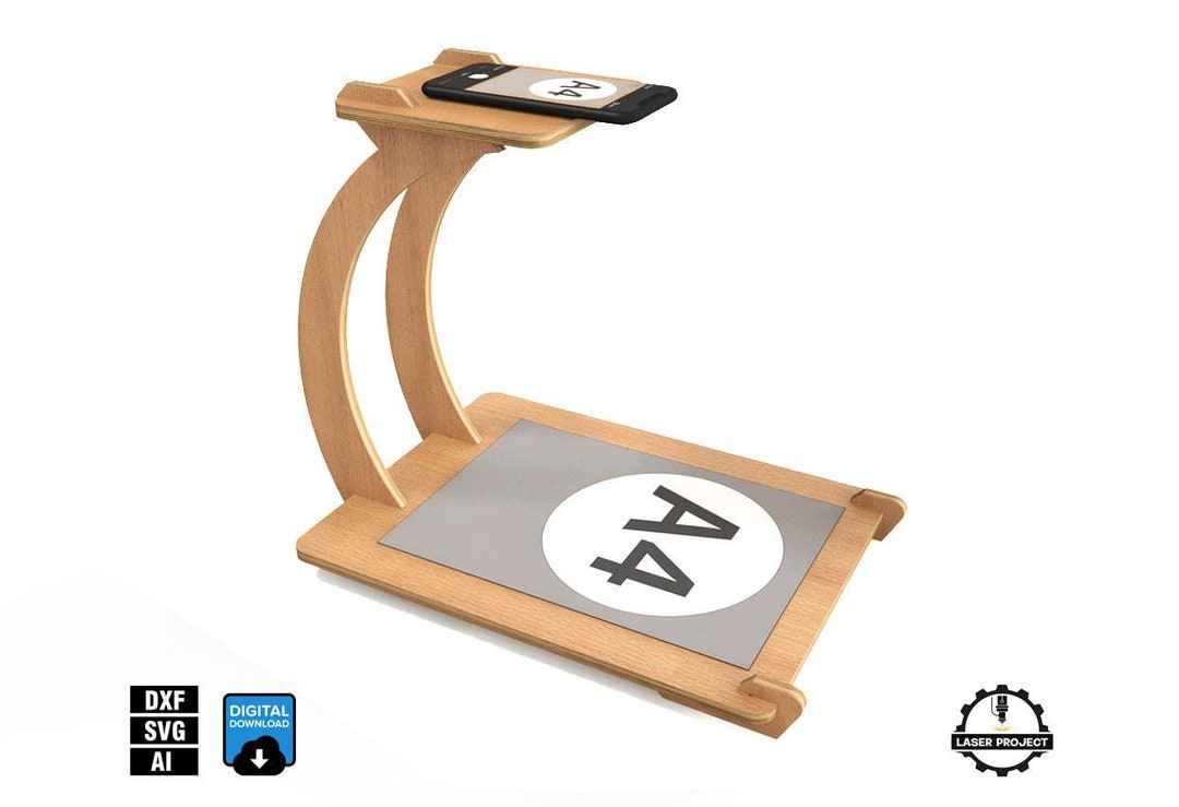 DIY Smartphone Scanner Stand: Laser Cut Files (digital Download) - Etsy