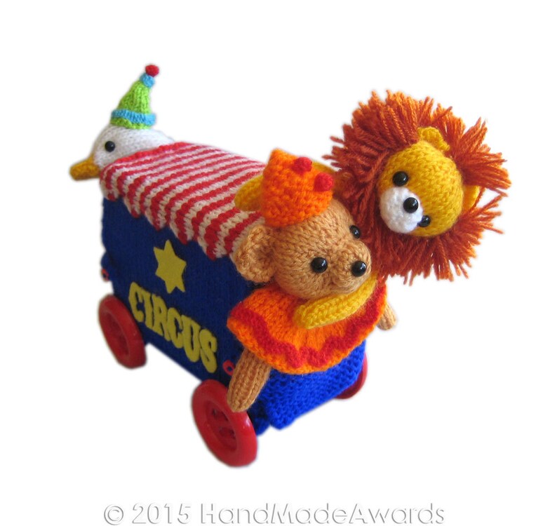 Animal CIRCUS Pdf Email Knit PATTERN - Etsy