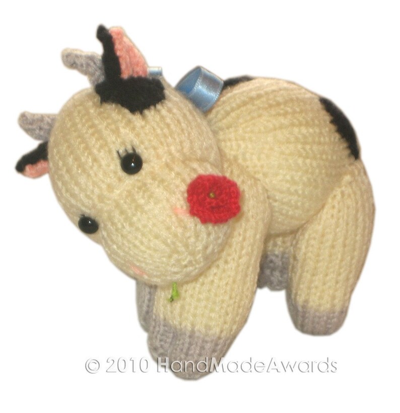 Milky the Happy Cow PDF Email Knit Pattern - Etsy