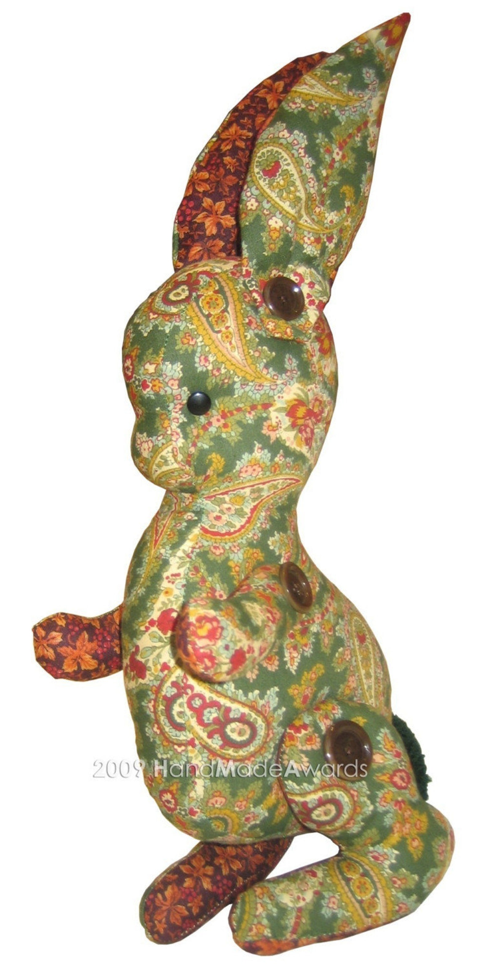 Lovely Fabric RABBIT Bunny Classic Vintage Style PDF Email - Etsy