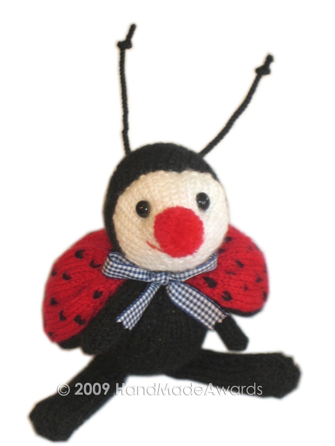 Sweetest LADYBUG PDF Email Knit PATTERN | Etsy