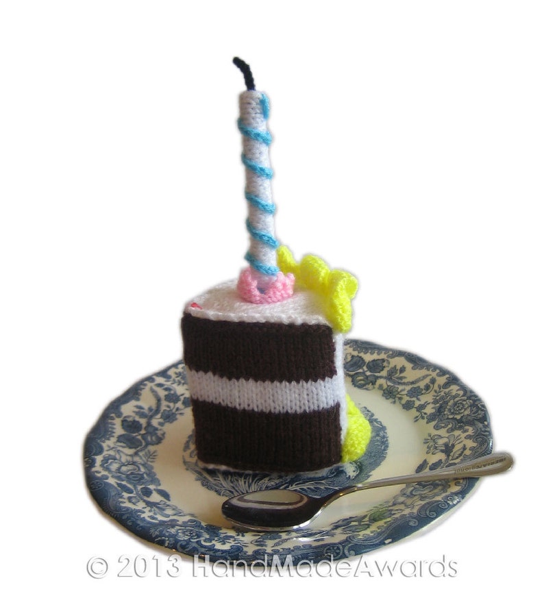 Birthday CAKE Pdf Email Knit PATTERN - Etsy