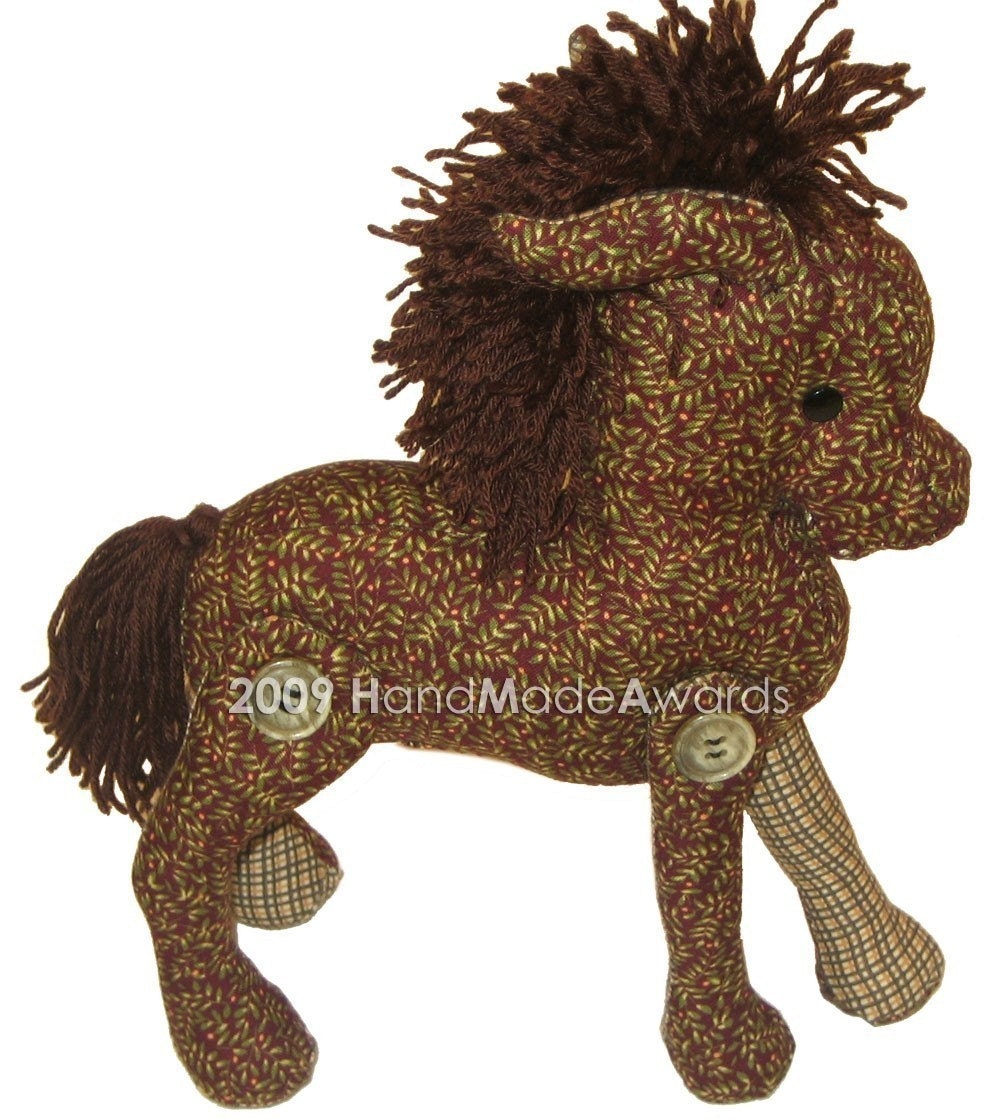 Lovely Fabric HORSE Classic Vintage Style PDF Email PATTERN | Etsy