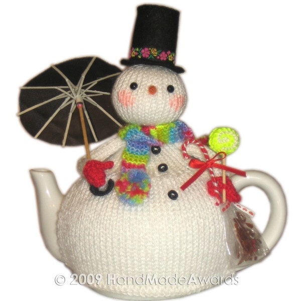 Snowman Teapot Cosy - Etsy