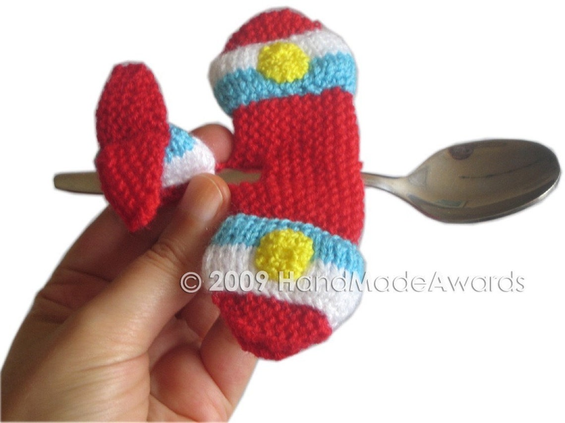 AIRPLANE SPOON for Your Baby Pdf Email Knit PATTERN - Etsy