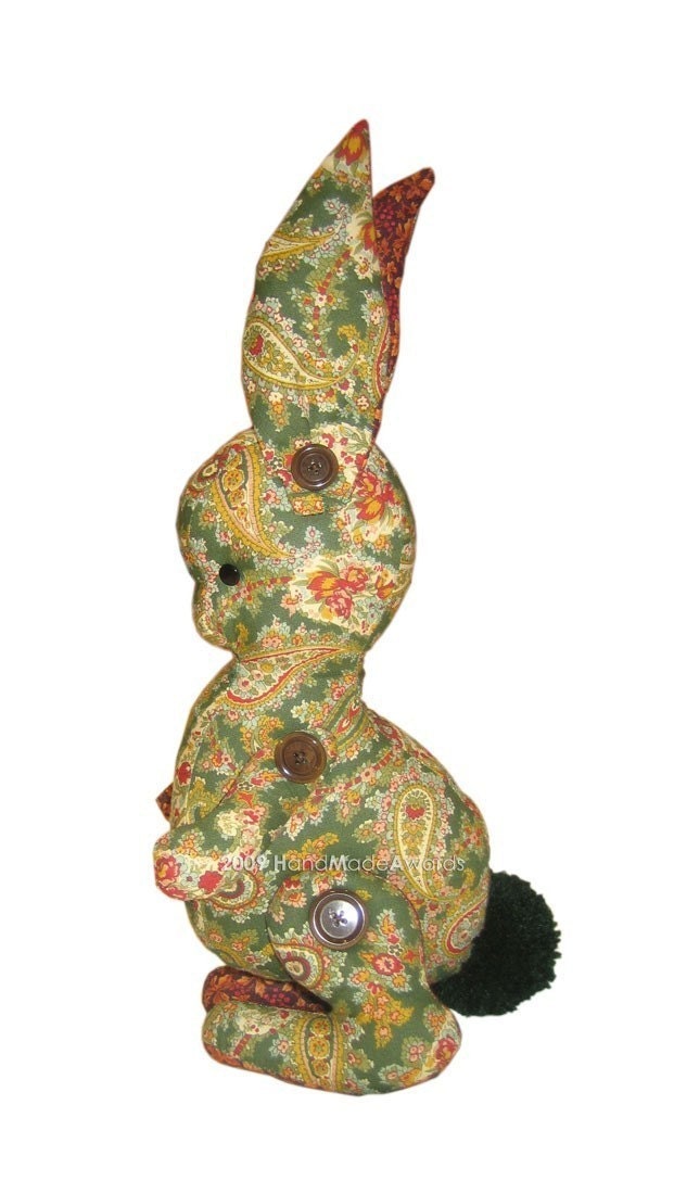 Lovely Fabric RABBIT Bunny Classic Vintage Style PDF Email | Etsy