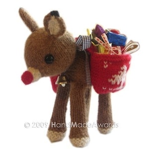 EL Reno Rudolph PDF Email PATRON Para Tejer Con Lana - Etsy