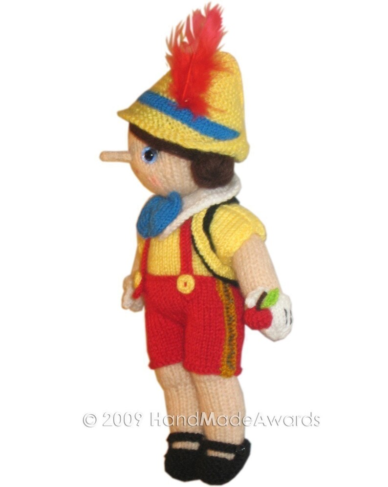 Adorable PINOCCHIO PDF Email KNIT Pattern - Etsy