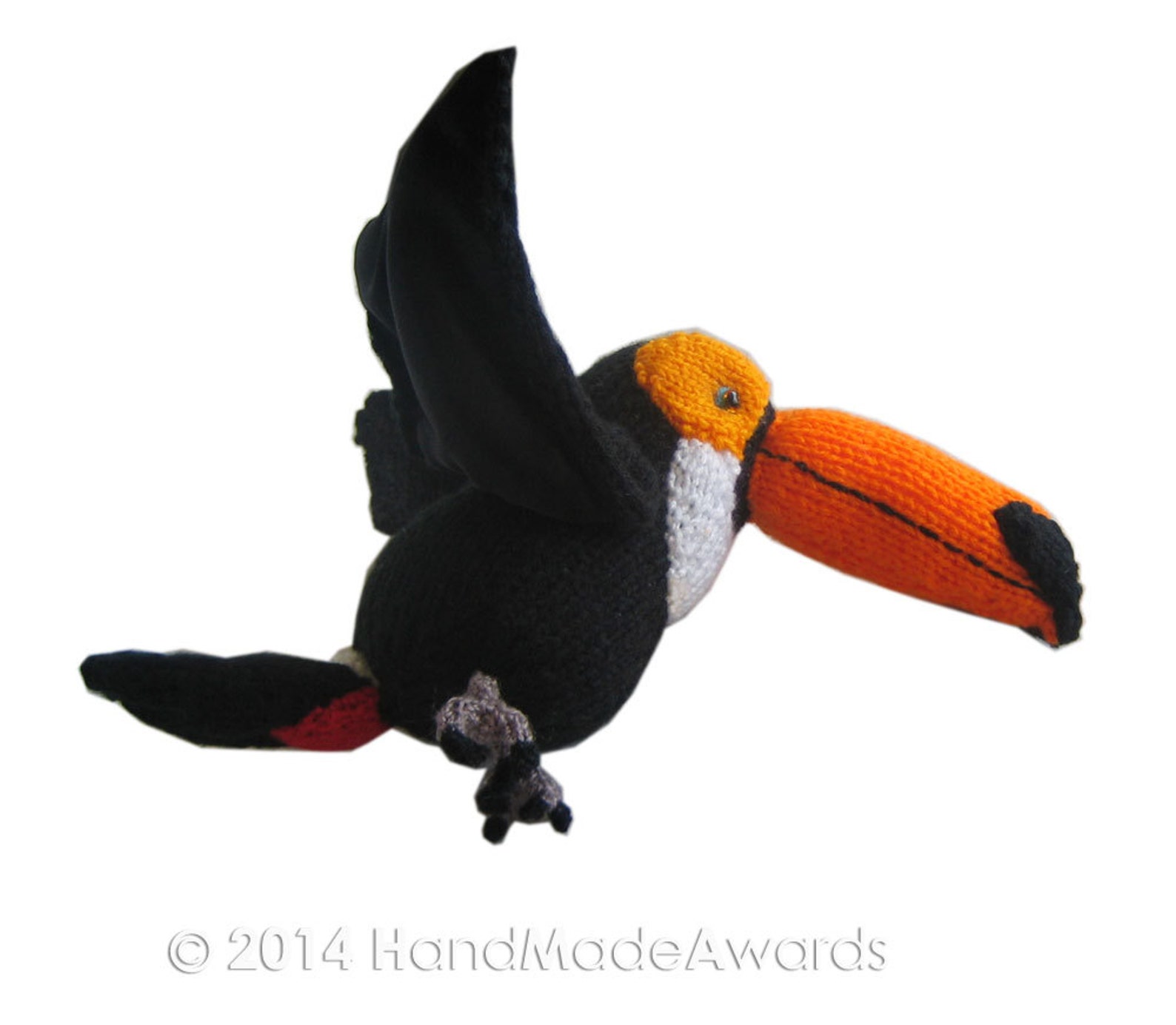 Pukas the TOUCAN Pdf Email Knit PATTERN - Etsy