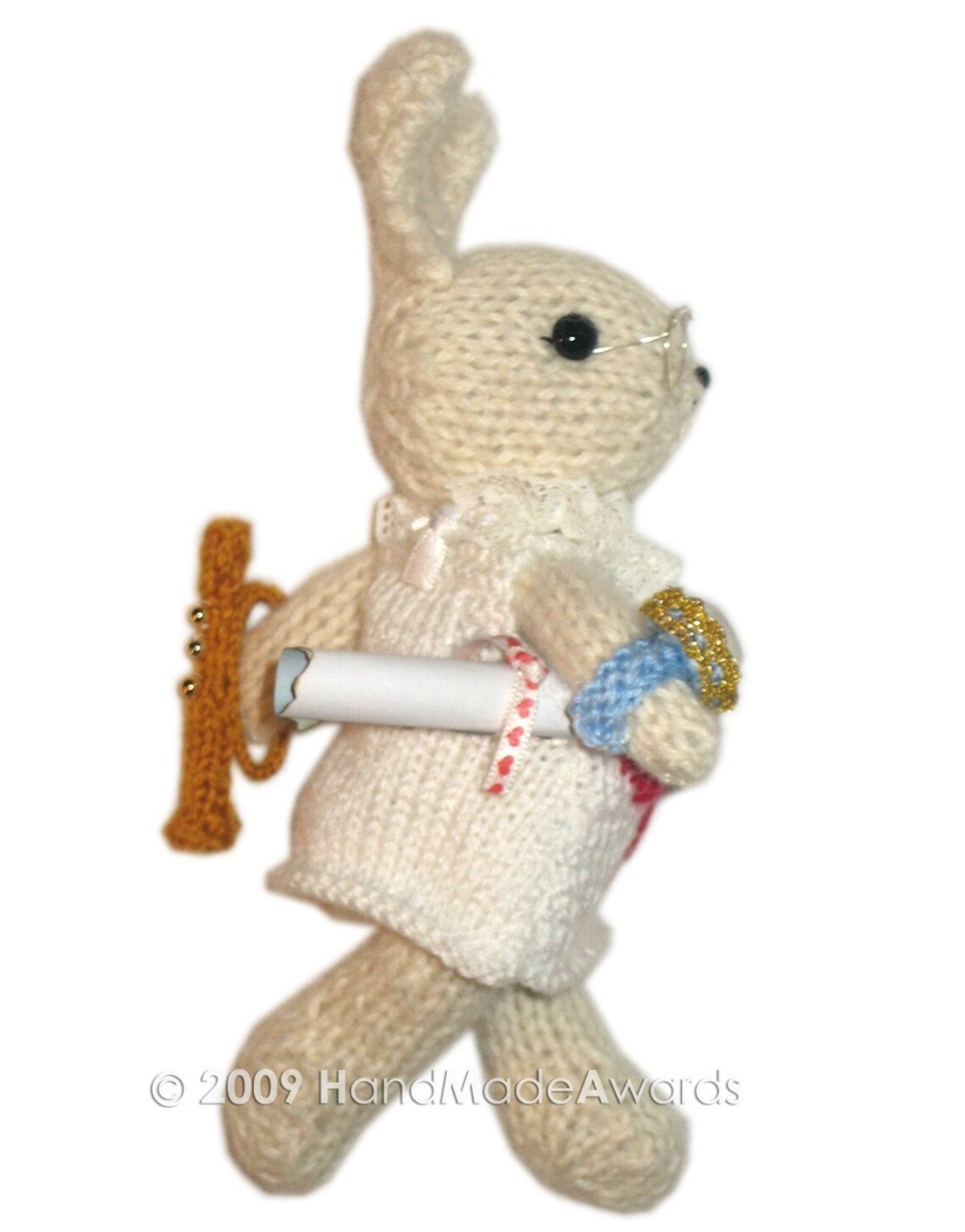 Lovely White BUNNY From Alice in Wonderland PDF Email Knit - Etsy
