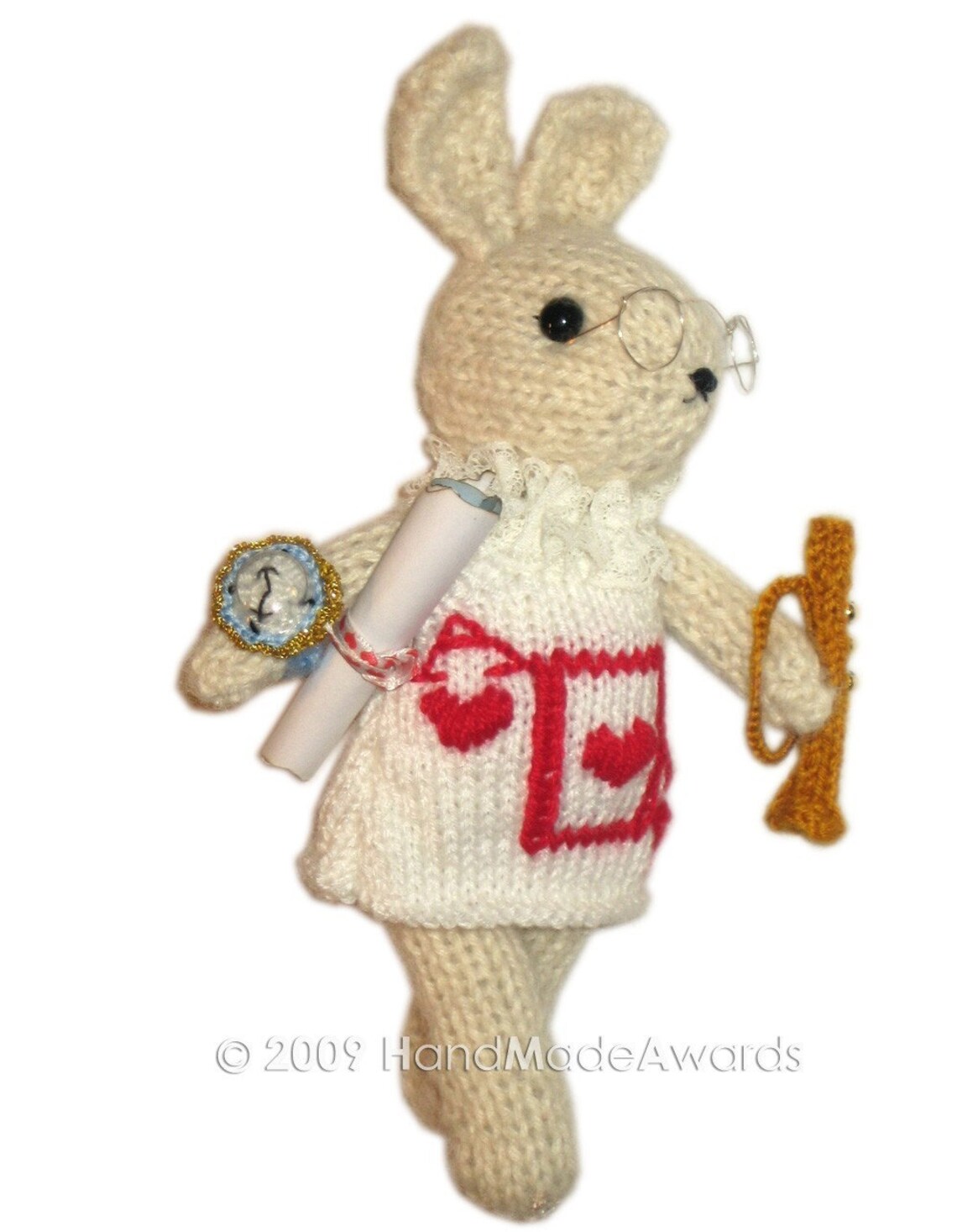 Lovely White BUNNY From Alice in Wonderland PDF Email Knit - Etsy