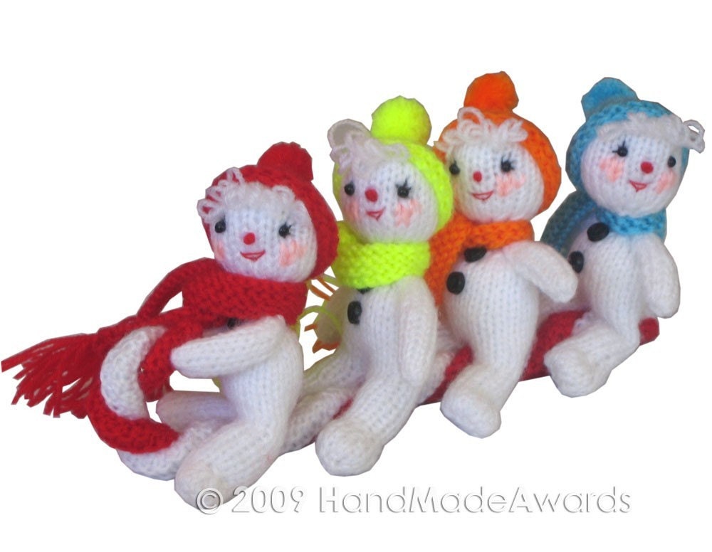 Frosty FRIENDS Pdf Email Knit PATTERN | Etsy