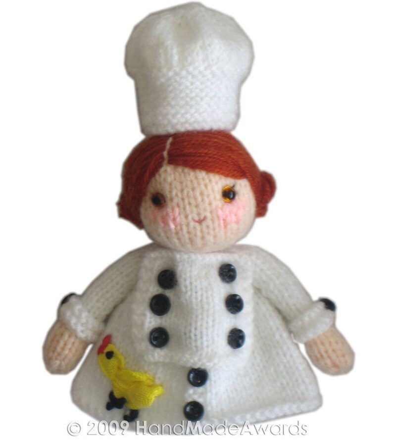 The Little CHEF Egg Cosy PDF Email Knit PATTERN - Etsy