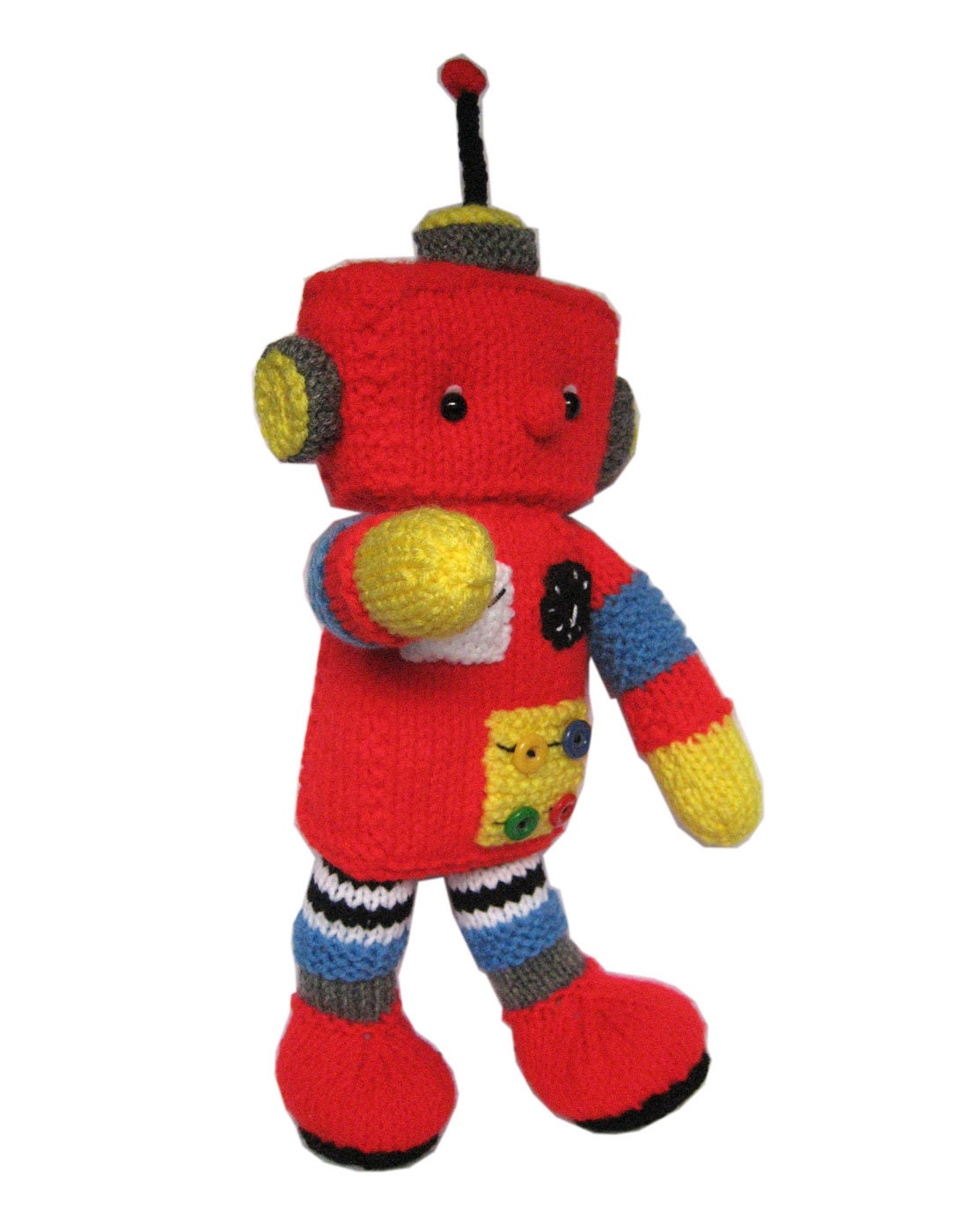 Beep Boop Robot PDF Email Knit PATTERN - Etsy
