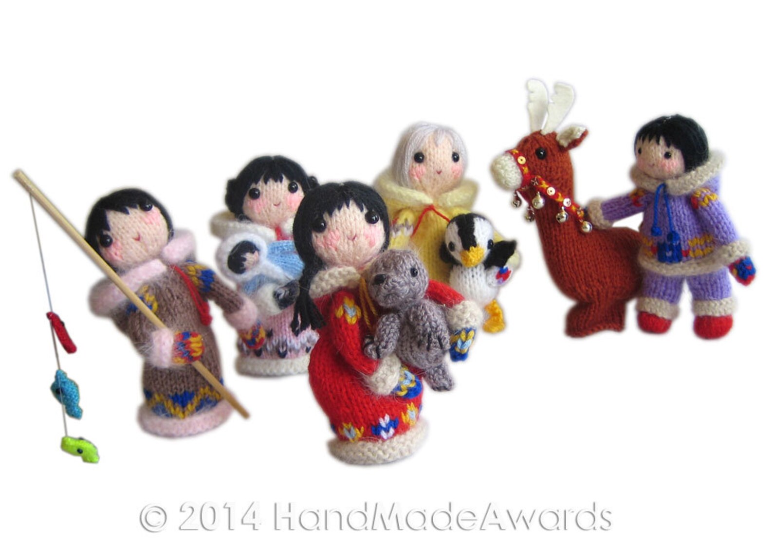 Families of the World INUIT FAMILY Pdf Email Knit PATTERN - Etsy Canada