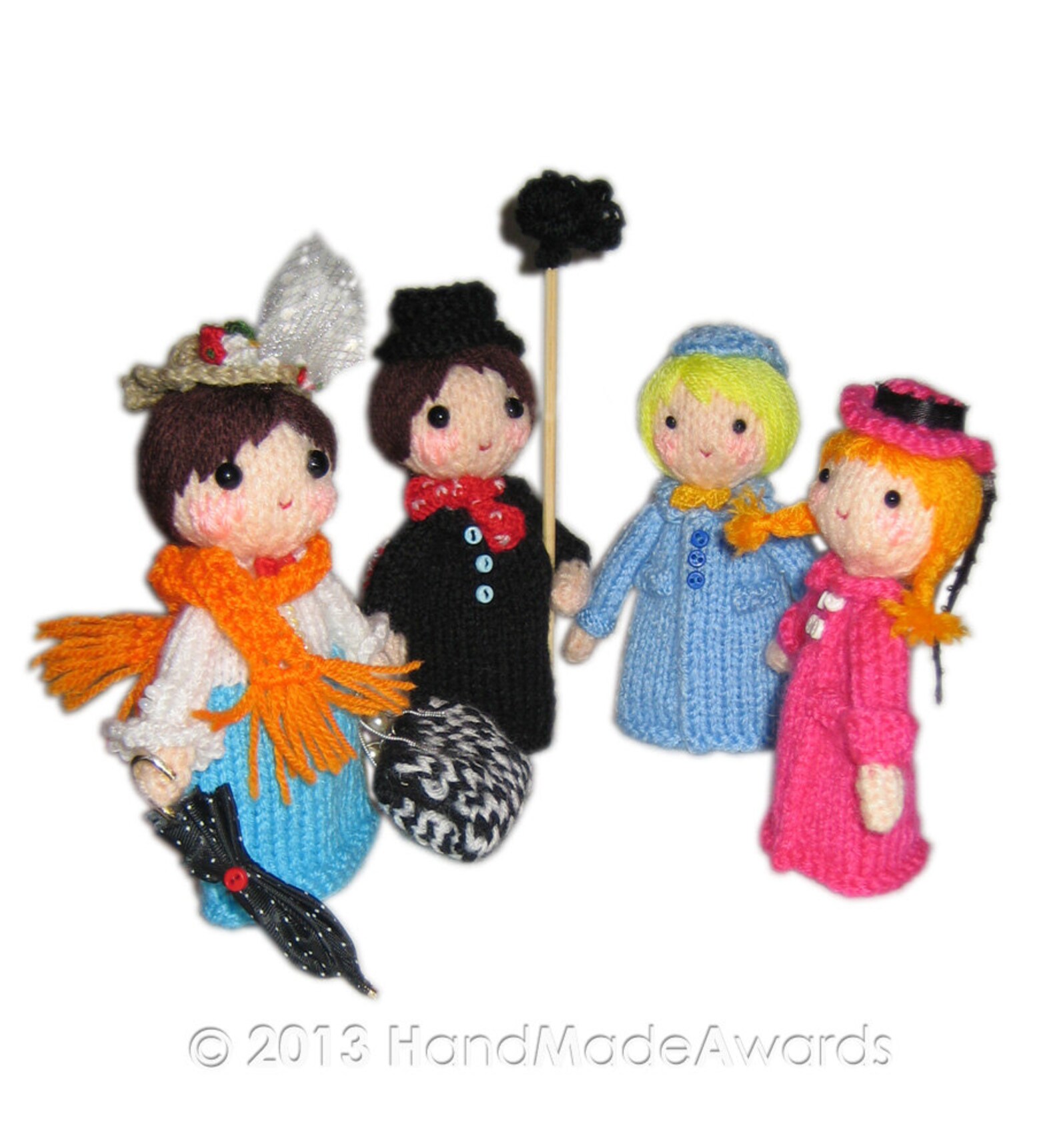 MARY POPPINS Finger Puppets Pdf Email Knit PATTERN - Etsy