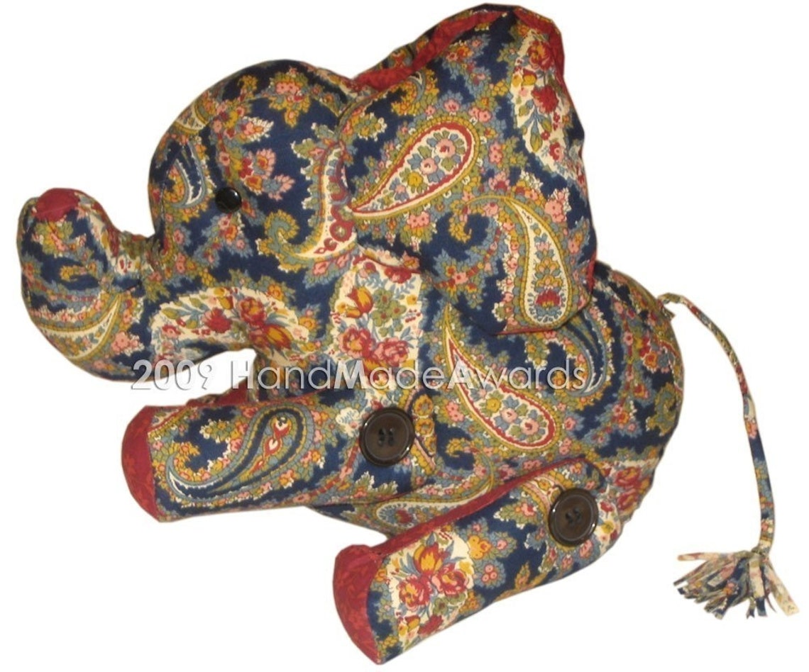 Lovely Fabric ELEPHANT Classic Vintage Style PDF Email PATTERN - Etsy