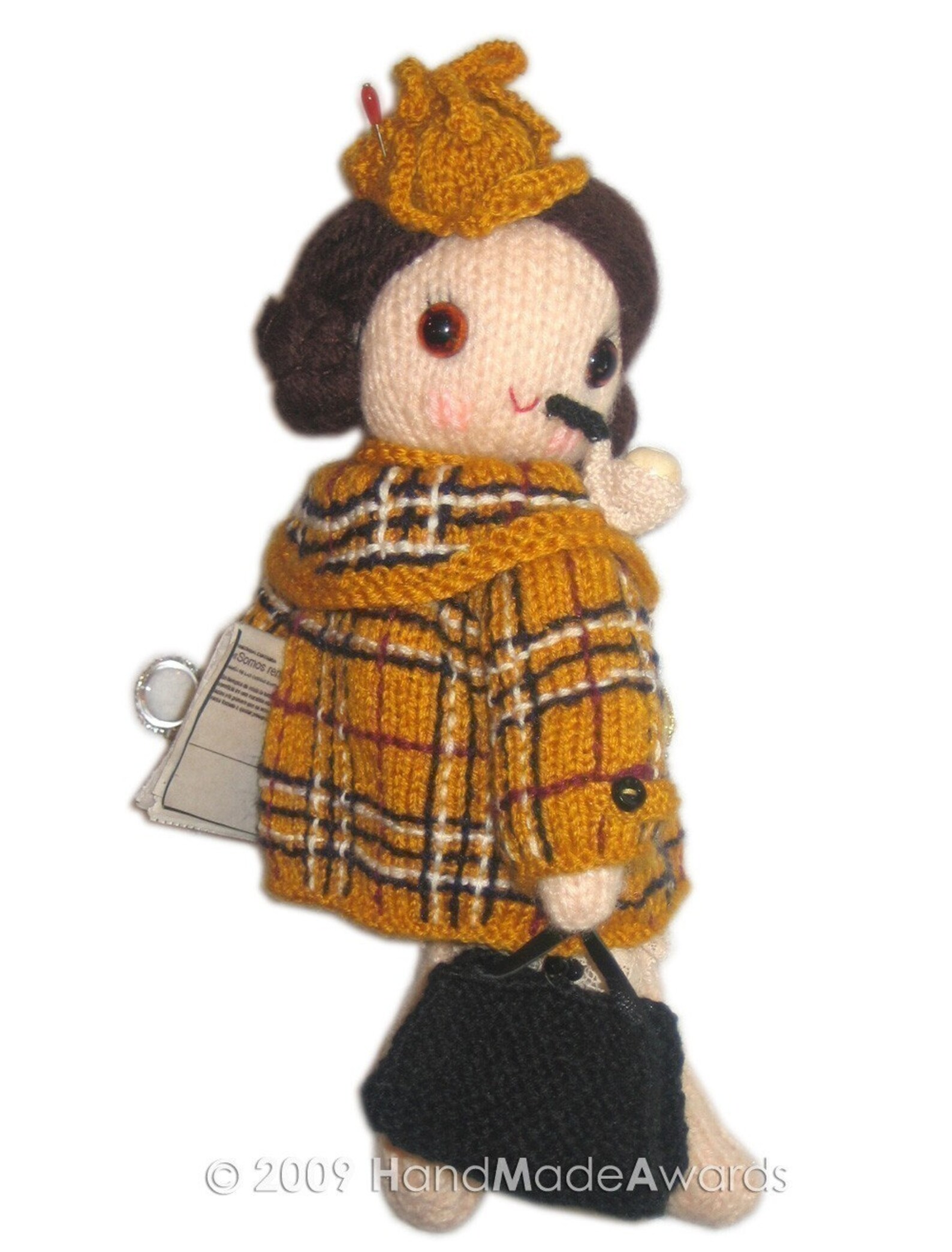 Adorable SHERLOCK Holmes Girly Doll PDF Email Knit PATTERN - Etsy